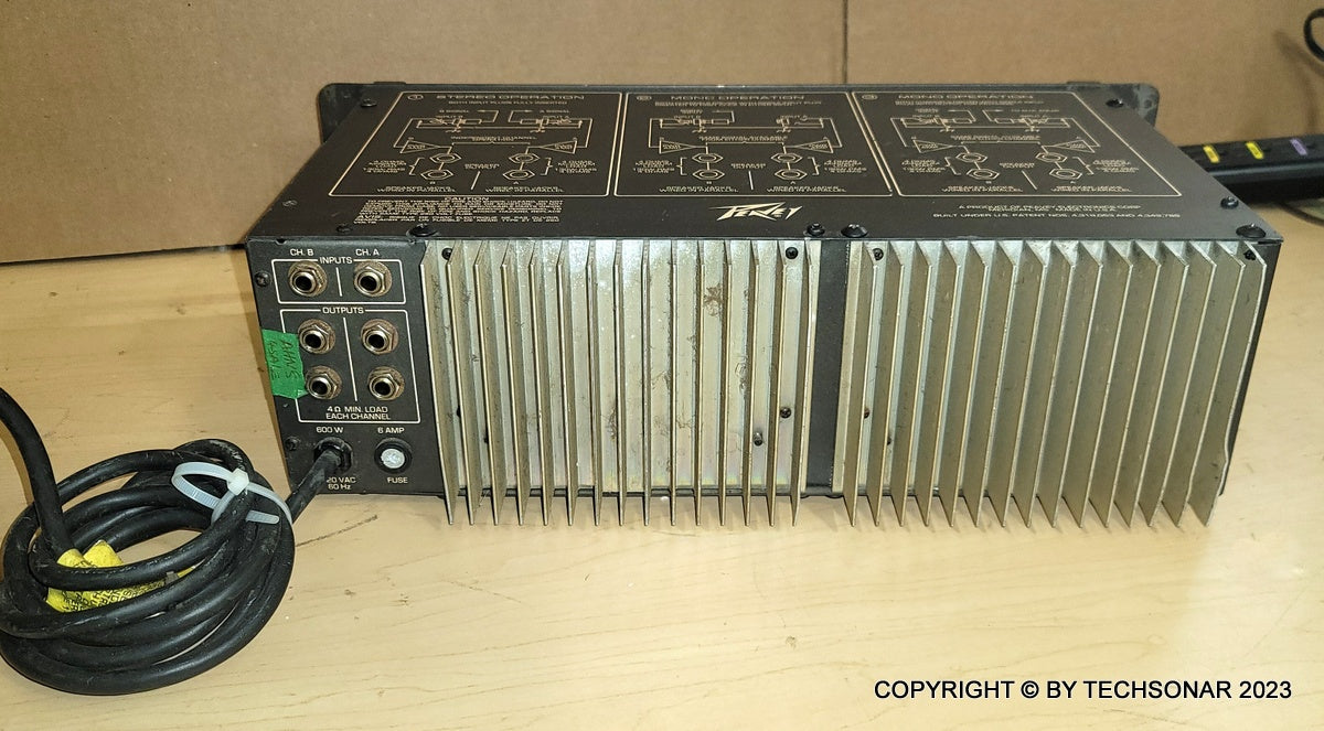 Peavey M-2600 power amplifier – TECHSONAR
