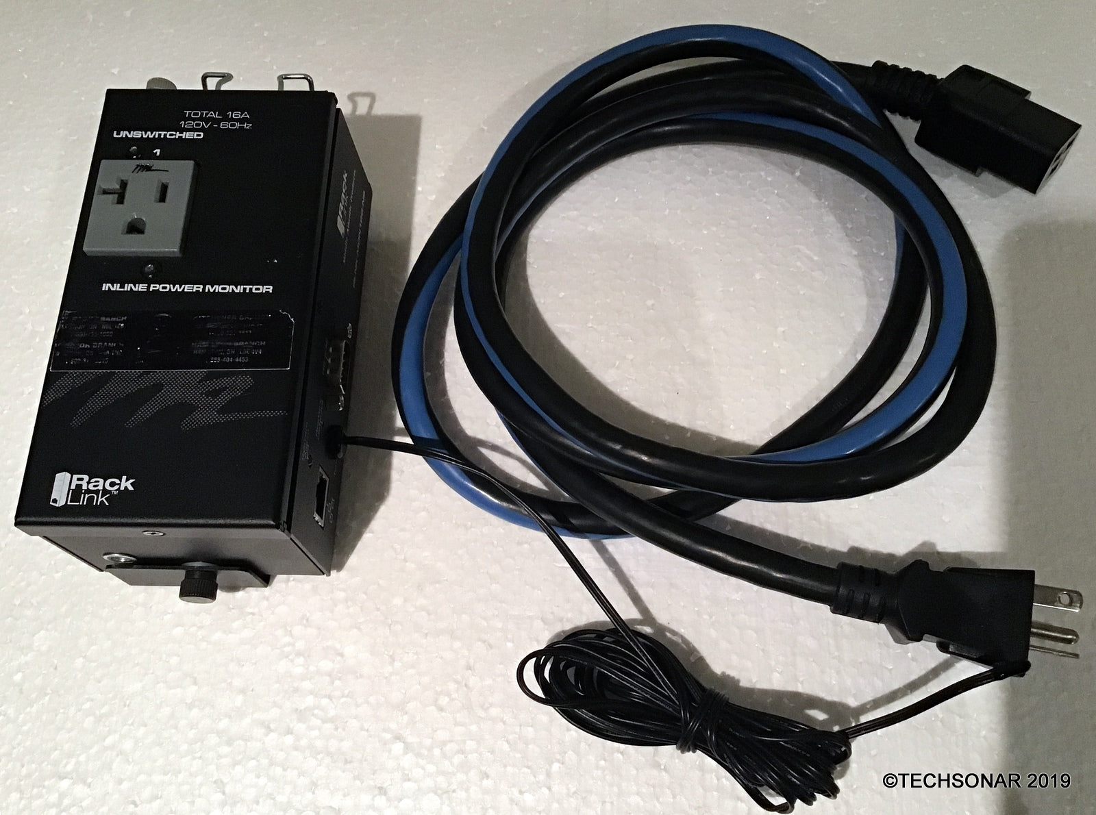 Middle Atlantic RLNK-MON120-NS Inline Power Monitor W/ Power Cord ...