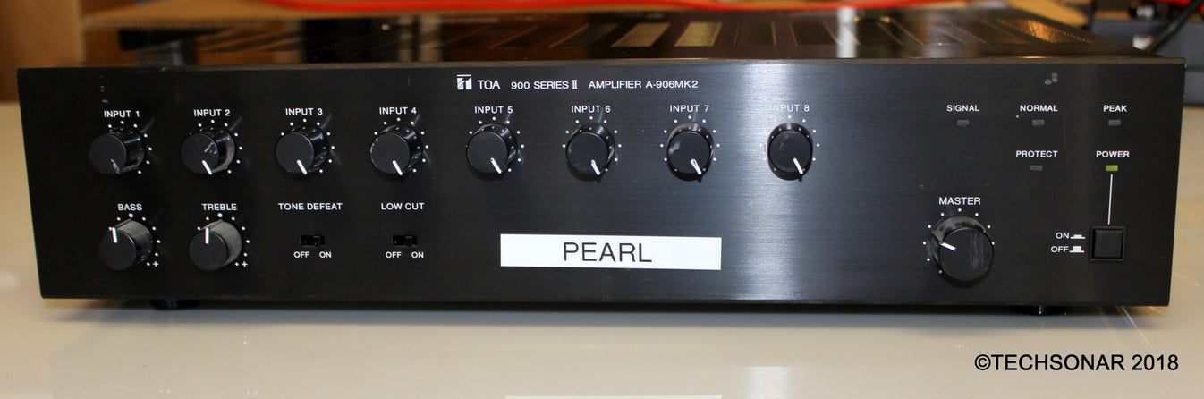 TOA Series ii Model A-906MK2 8-Channel Mixer Power Amp, 60w (labelled ...